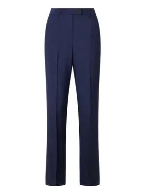 KALLMEYER Charlie Woven Mid-Rise Straight-Leg Pants Navy