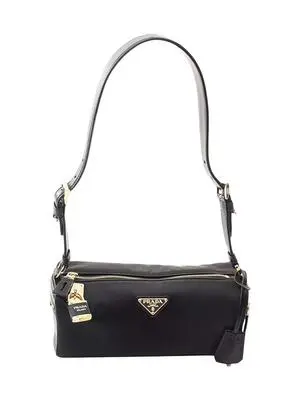 Prada Tessuto Shoulder Bag - Black