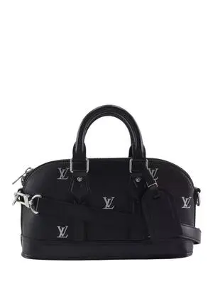 LOUIS VUITTON Alma East West Satchel Leather - Black