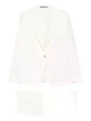 Tagliatore Single-breasted Peak-lapel Suit - Neutrals