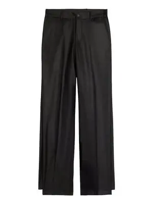 BETTTER Layered Wide-leg Trousers - Black