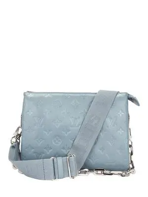 LOUIS VUITTON Monogram Coussin PM Shoulder Bag Blue