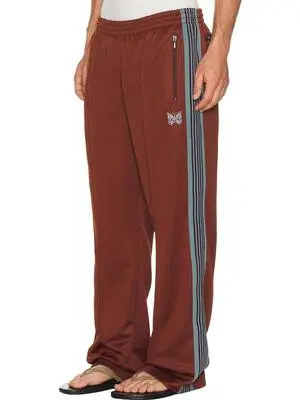 Needles Track Pant Poly Smooth - Rust