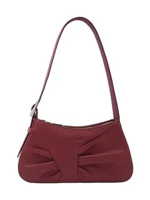 BEHNO Mini Leena Leather Shoulder Bag Brick