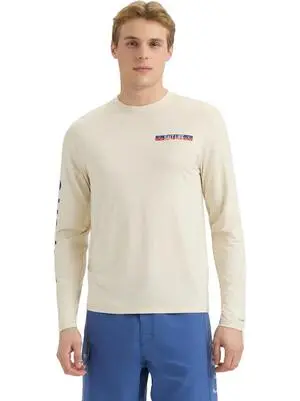 SALT LIFE Tuna Tournament Long Sleeve Slx Performance Tee - Chalk