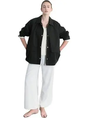 Almina Concept Cotton Barn Jacket - Black