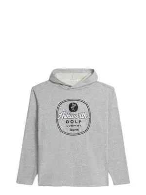 ASHWORTH GOLF Mixed Media Hoodie - Grey Heather