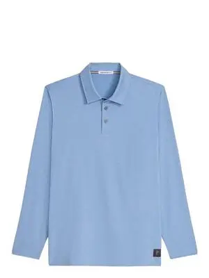 ASHWORTH GOLF Ls Shore Polo Denim