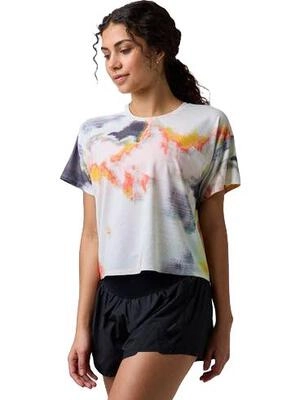 BACKCOUNTRY Wasatch Adventure Run T-shirt - Multi Glitch Print