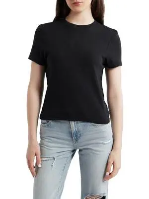 Rip Curl Classic Fitted Stretch Cotton T-shirt - Black
