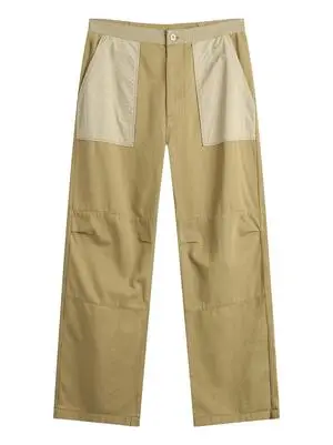 MAISON MARGIELA Cotton Contrast Workwear Pant - Khaki