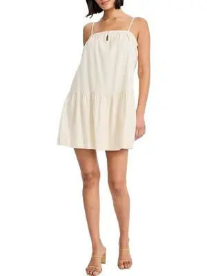 THE GOOD JOURNEY Keyhole Sleeveless Mini Dress - Birch