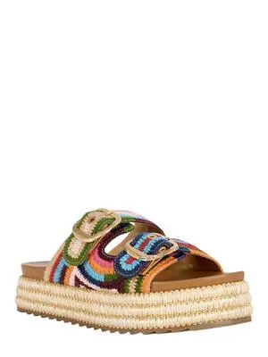 AZALEA WANG Nikkei Platform Slide Sandal