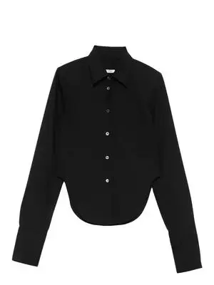 COVERT Curved-hem Shirt - Black