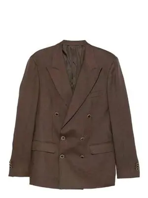 MARSEM Double-breasted Suit - Brown