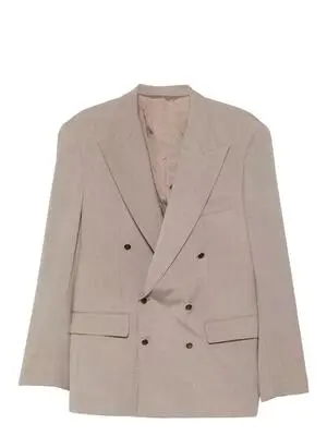 MARSEM Double-breasted Suit - Brown