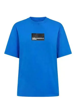 Karl Lagerfeld Square Logo T-shirt - Blue
