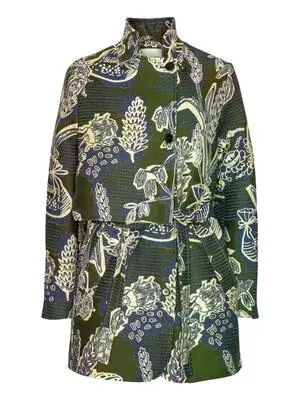 Henrik Vibskov Wheel Jacquard-woven Belted Jacket - Green