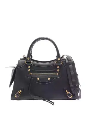 Balenciaga 2010-2026 Small Motocross Neo Classic City Satchel - Black