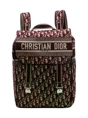 Dior 2019 Oblique Embroidered Diorcamp Backpack - Red
