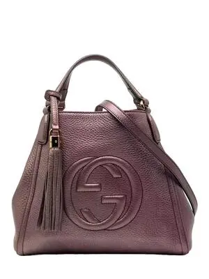 Gucci Small Calfskin Soho Satchel - Purple