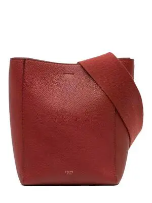 Celine 2017 Small Seau Sangle Bucket Bag - Red