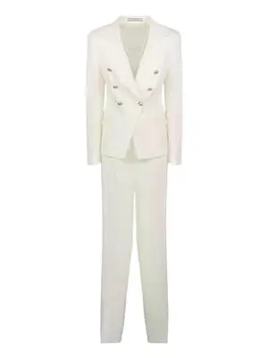 Tagliatore Alicya Double-breasted Suit - Neutrals
