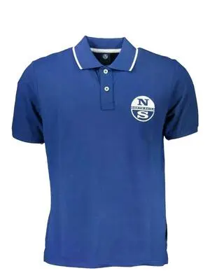 NORTH SAILS Logo-patch Cotton Polo Shirt - Blue