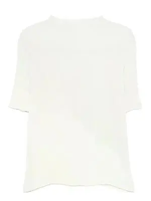 Issey Miyake Pleated T-shirt - Neutrals