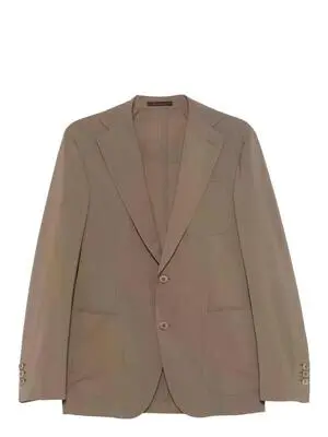 THE GIGI Button Single-breasted Blazer - Neutrals