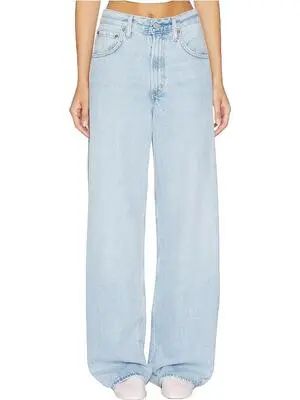 AGOLDE Low Curve Jean In Light Wash - Blue