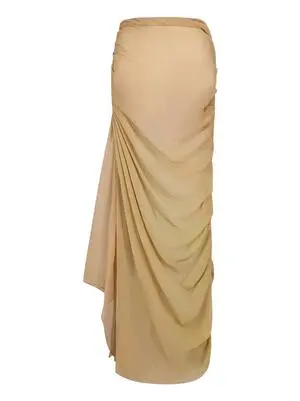Giuseppe Di Morabito Silk Maxi Skirt - Neutrals