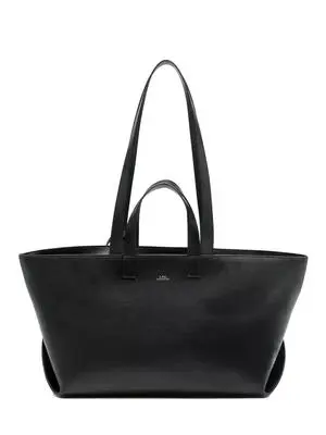 A.p.c. Le Drummer Leather Tote Bag - Black