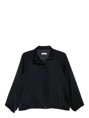 Antonelli Firenze Grace Raglan-sleeve High-neck Jacket - Blue