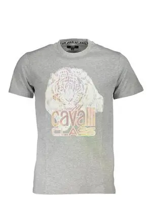 Roberto Cavalli Iridescent Tiger-print T-shirt Grey