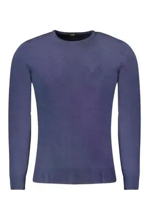 Roberto Cavalli Embroidered Logo Crew-neck Sweater - Blue