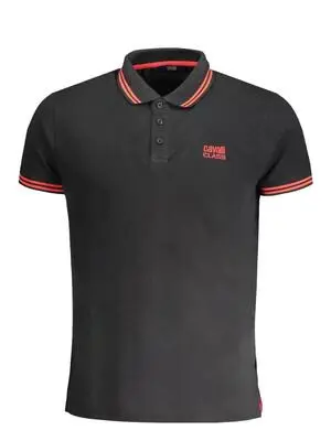 Roberto Cavalli Embroidered-logo Polo Shirt Black