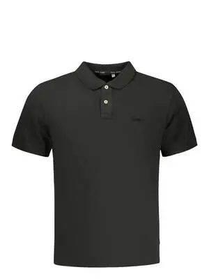 Pepe Jeans Logo-embroidered Polo Shirt - Black