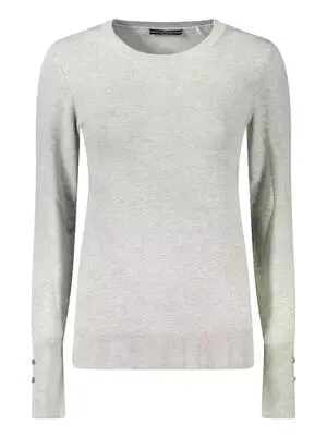 Guess Button-detail Knitted Sweater - Grey