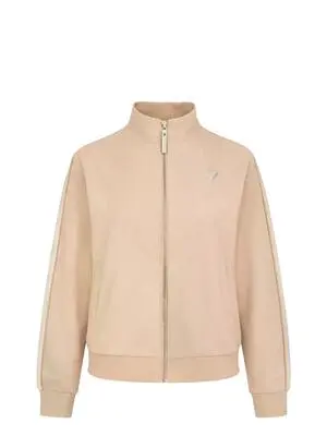 Guess Stripe-detail Zip-up Sweatshirt - Neutrals