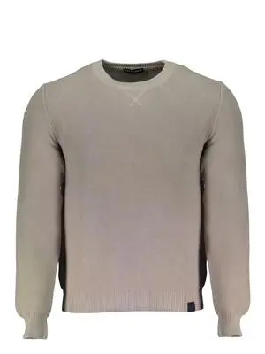 NORTH SAILS Textured-knit Cotton Crew-neck Sweater - Grey