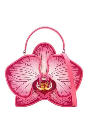 JW PEI Flora Orchid-Embroidered Tote