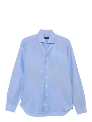 BARBA NAPOLI Long-sleeve Shirt Blue