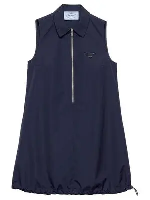 Prada Poplin Mini-Dress Navy