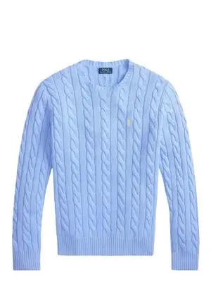 Polo Ralph Lauren Long Sleeve Cable Knit Sweater Austin Blue