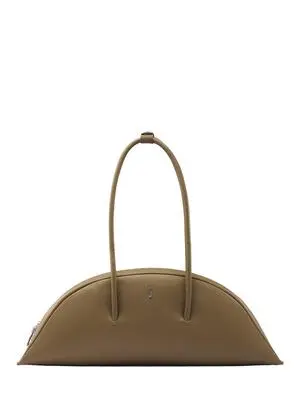 BEHNO Laverne Leather Bowler Bag - Palm