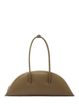 BEHNO Laverne Leather Bowler Bag - Palm