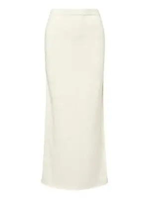 Dissh Wool Knit Midi Skirt - Cream