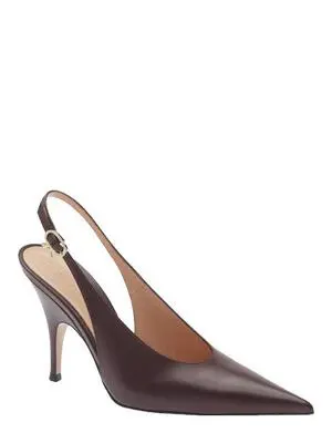 GIANVITO ROSSI Pointed Toe Slingback Pumps - Royale