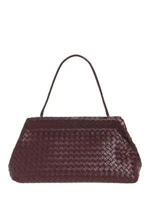 Bottega Veneta 1998 Intrecciato Leather Handbag - Deep Mahogany